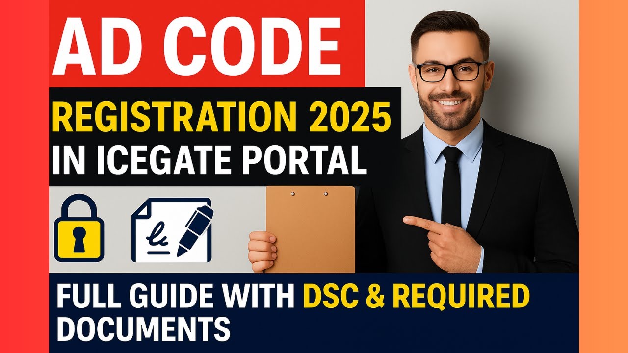 Fastest ICEGATE And AD Code Registration – signyourdoc